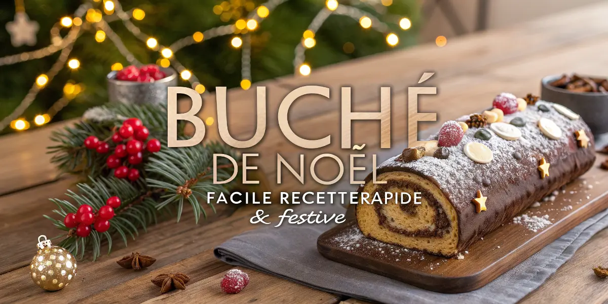 🎄 Recette Bûche de Noël Facile : Un Dessert Festif à Réussir Sans Stress